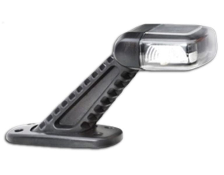 Svetilka pozicijska LED bela/rdeča/oranžna na krivi gumi 190x103mm ...