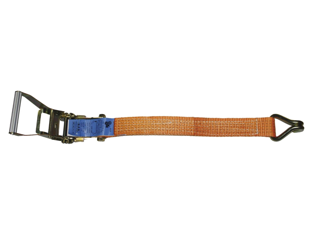 Truck lashing belt 5T/12m amber 50mm lever ratchet - Eurotin